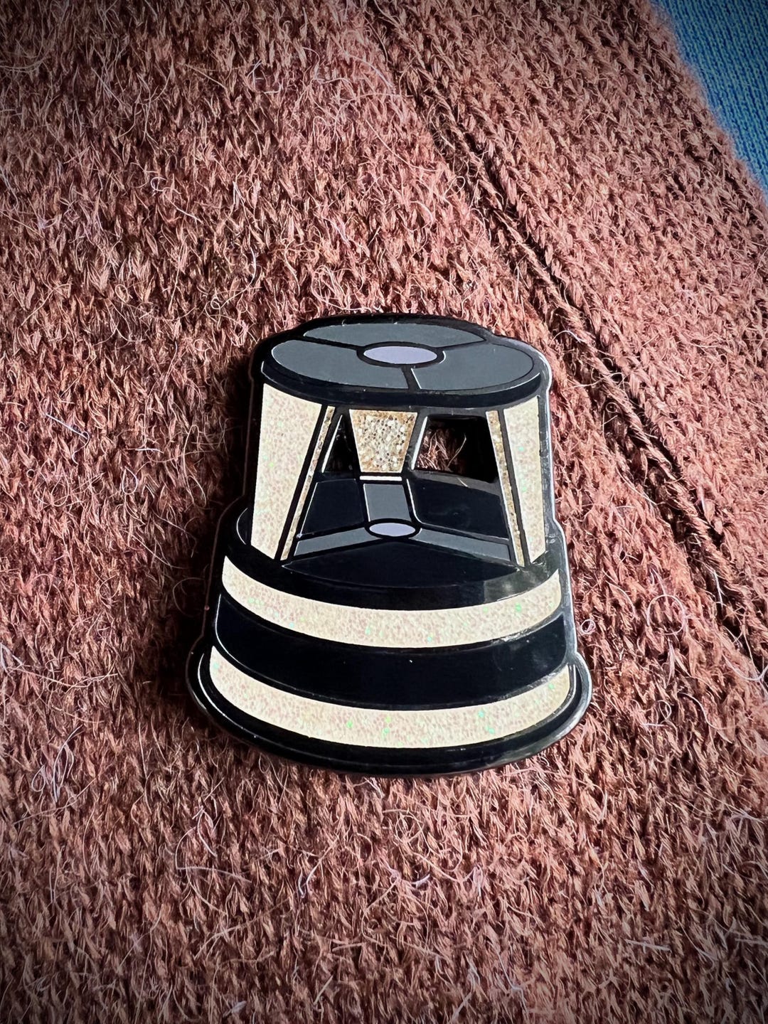 Parchment Color Library Stool Pin | Gift for Teachers, Librarians, and ...