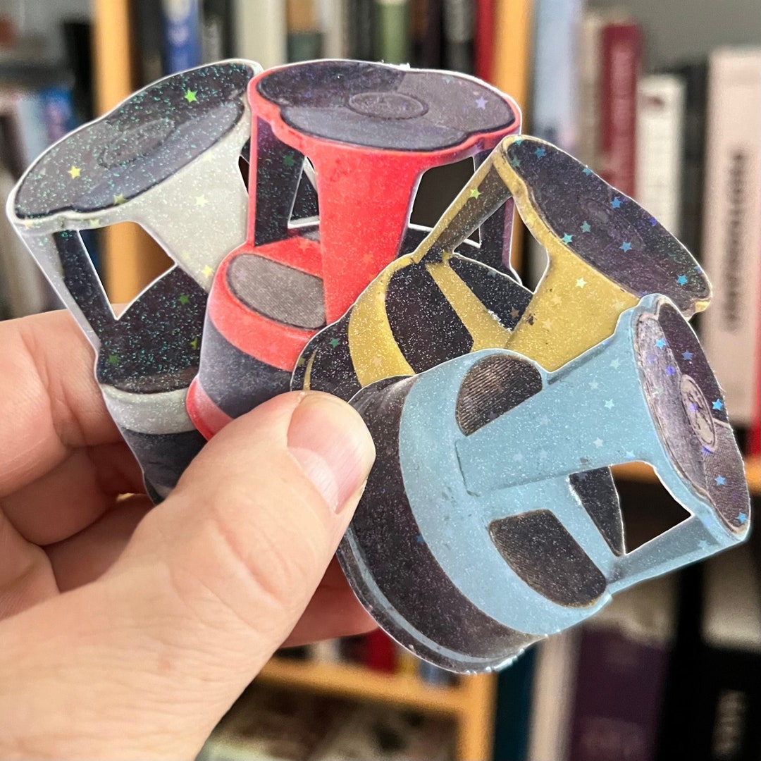 Library Lover Vinyl Stickers | 4 Colors of Vintage Library Stools ...