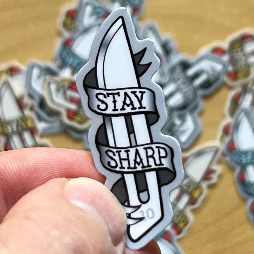 Scalpel Blade Vinyl Sticker or Magnet | Black and White | Gift for ...