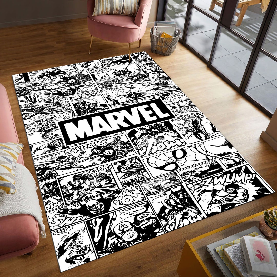 Avengers Rug, Superhero Marvel Carpet, Ironman Rug, Thor Mat, Captain ...