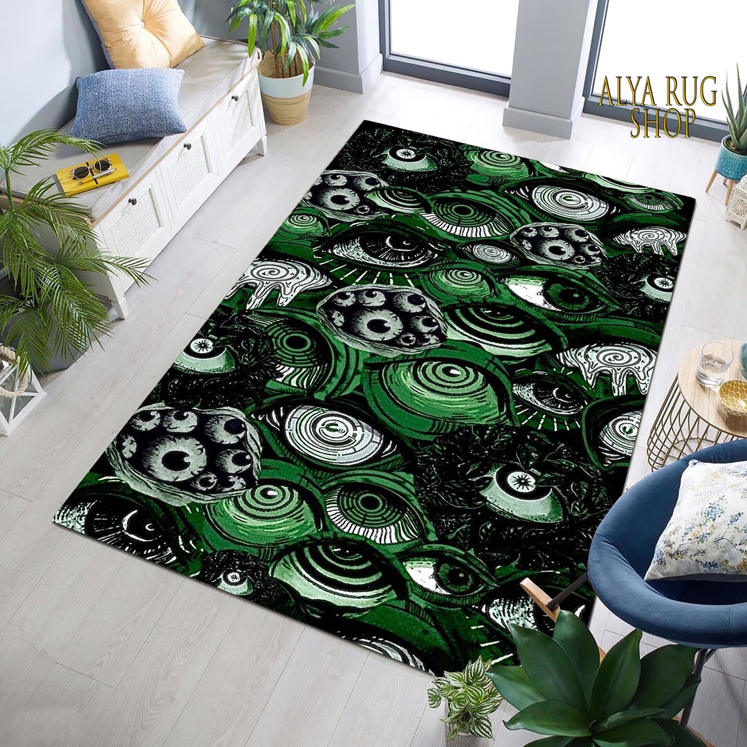 Horror Scare Eye Rug, Gothic Rugs, Fantastic Decor, Modern Carpet ...