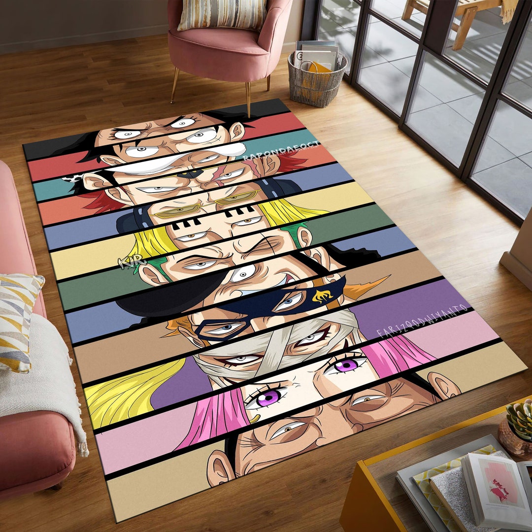 Anime in Japanese, Anime Rug, Gamer Ninja Rug, Subtle Anime Art, Anime ...