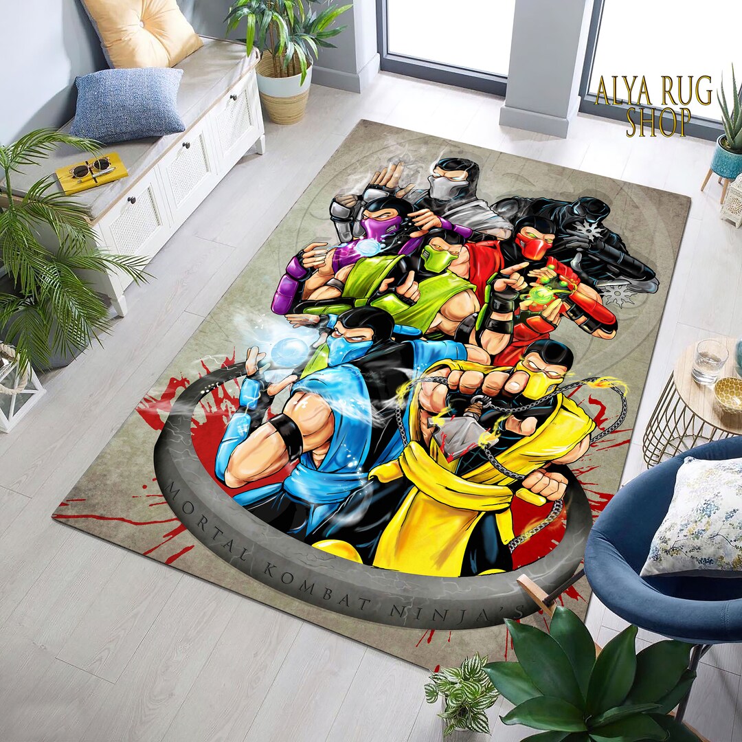 Anime in Japanese, Anime Rug, Gamer Ninja Rug, Subtle Anime Art, Anime ...