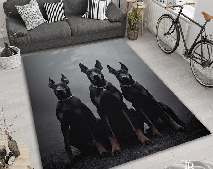 Doberman Rug 1 - Etsy