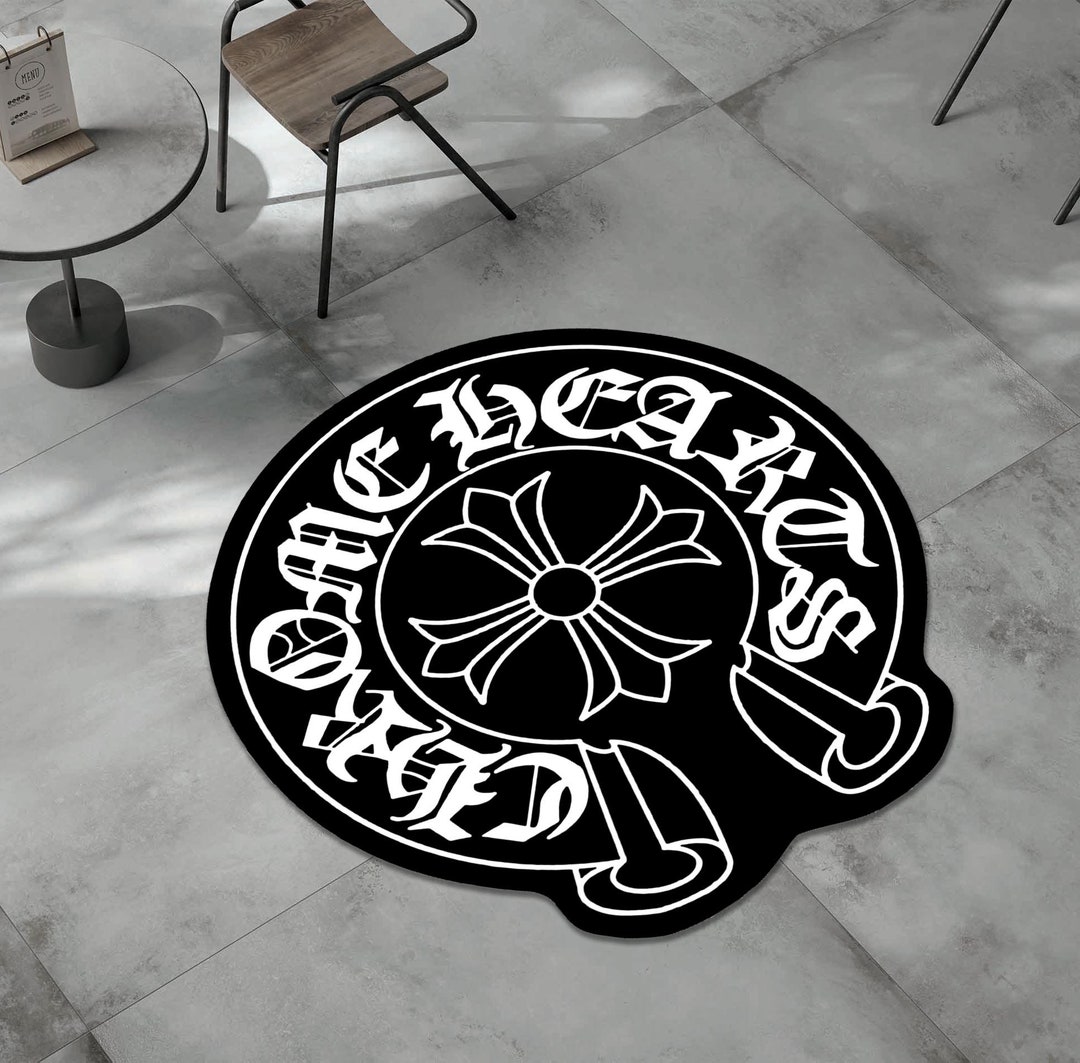 Chrome Hearts Rug Handmade, Horseshoe Custom Carpet, Streetwear Home ...