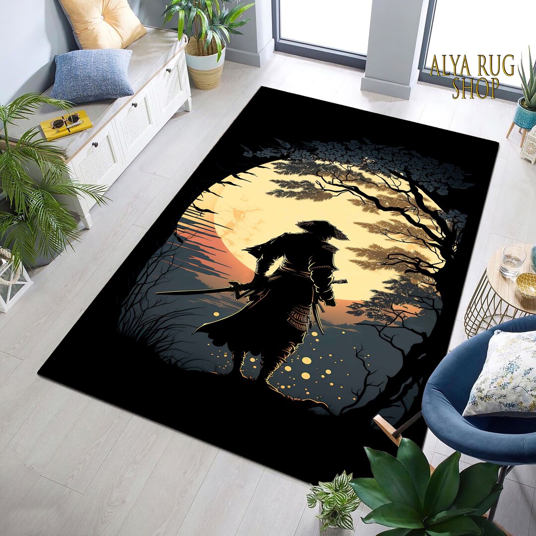 Anime in Japanese, Anime Rug, Gamer Ninja Rug, Subtle Anime Art, Anime ...