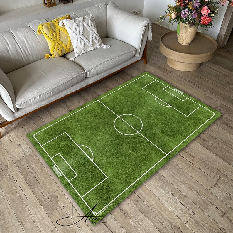 Soccer Field Rug, Football Field Carpet, Soccer Mat, Astroturf Pitch ...
