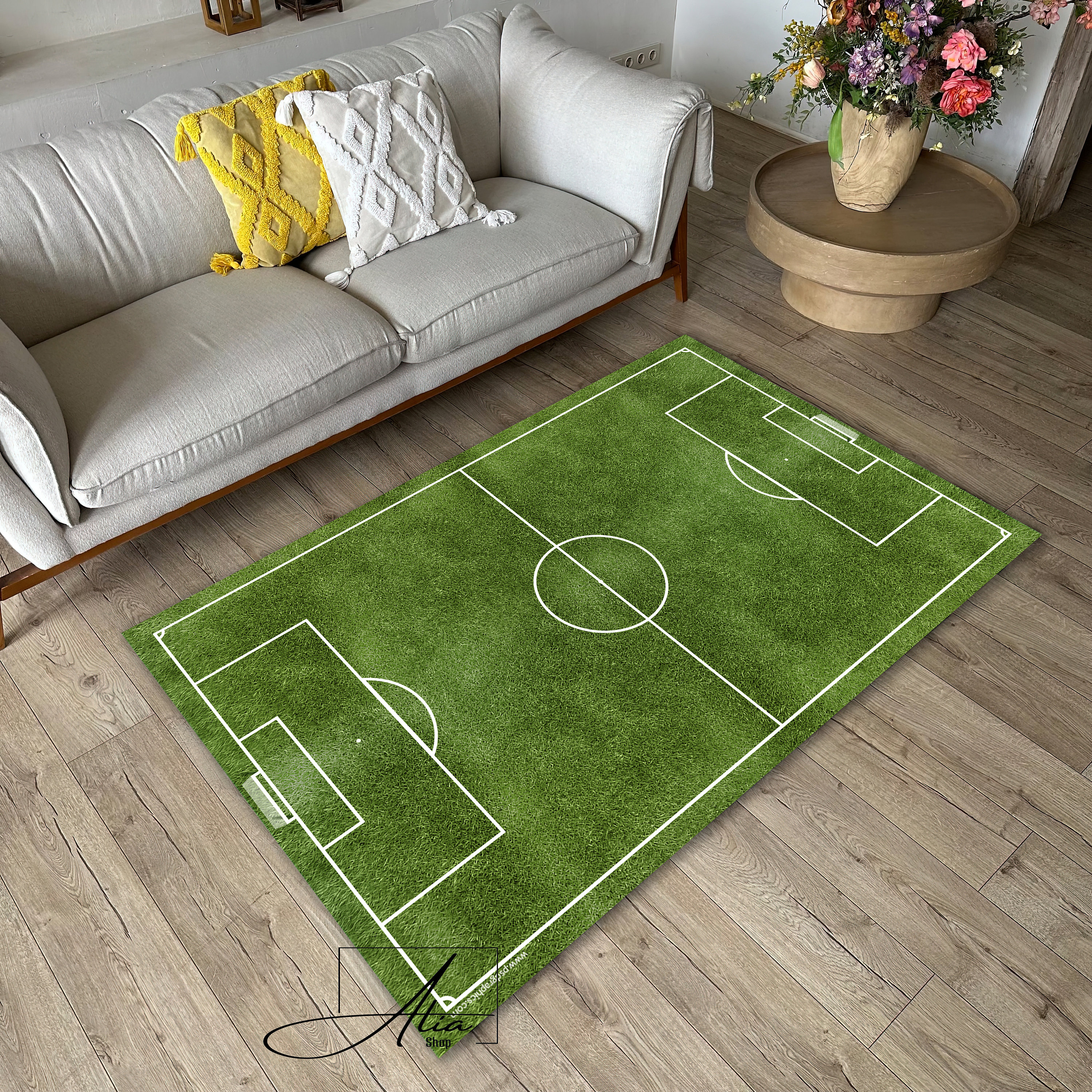 Soccer Field Rug, Football Field Carpet, Soccer Mat, Astroturf Pitch ...