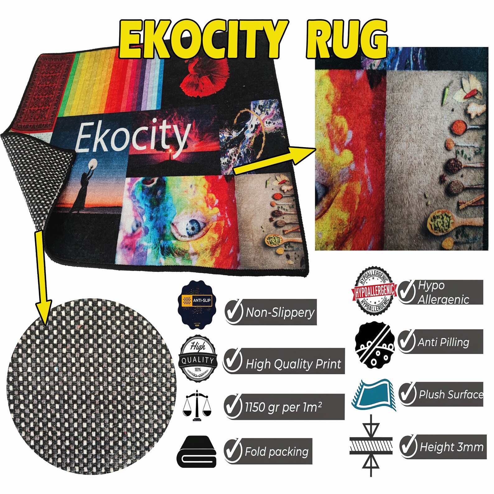 KISS Rock Band Rug, Kiss Rock Band Fans Gift, Kiss Rock Band Fan Carpet ...