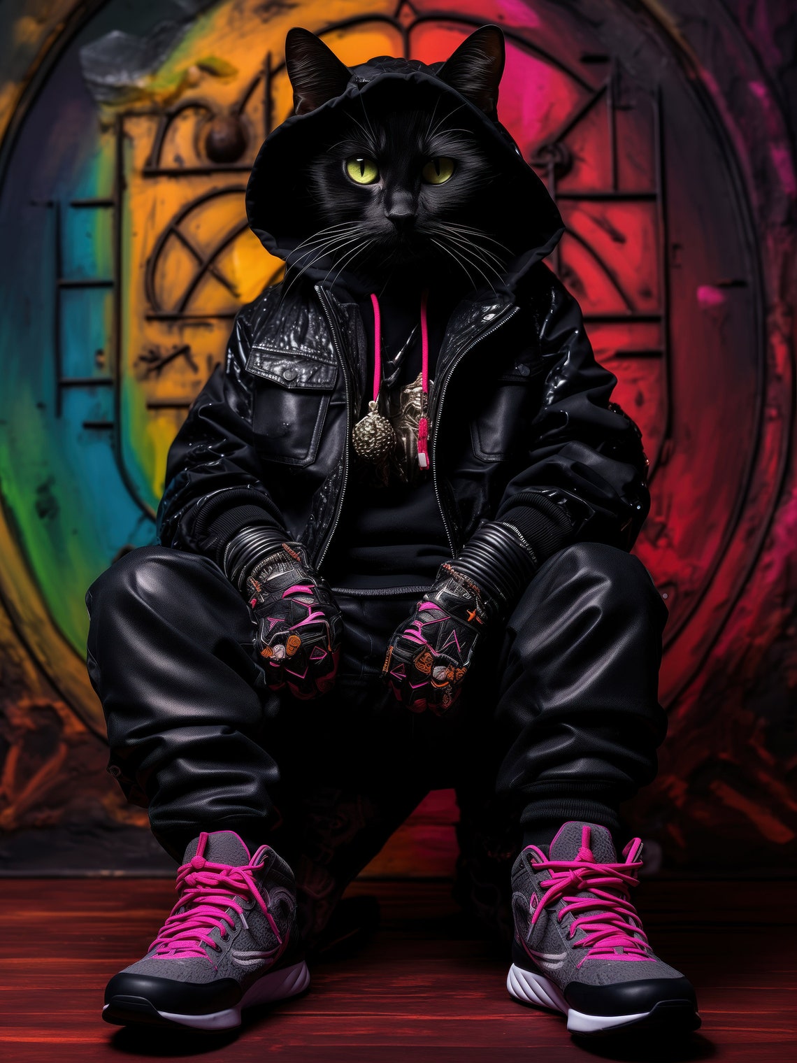 Hip-hop Cats (3 High-quality Images 3:4/9567 X 12756 Pixel) - Etsy