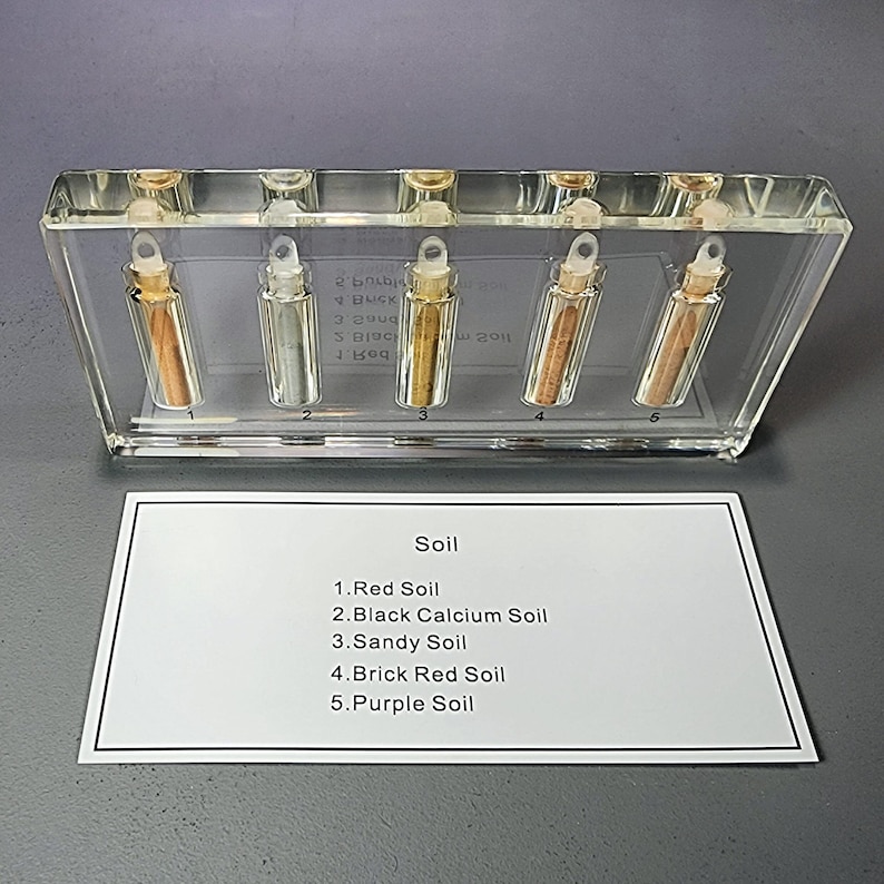 Soil Sample Collection in Resin, Curiosities, Educational Display - Etsy