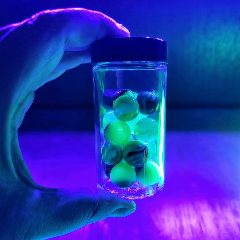 Radioactive Marbles, Vintage Uranium Glass Marbles, Multicolor Vaseline ...