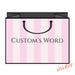 Bubble-free Sticker CUSTOM NAME for Victoria's Secret Fans Pink Striped ...