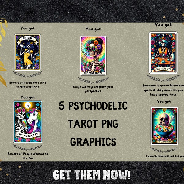 Psychedelic Tarot - Etsy