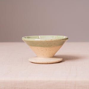 Handmade Ceramic Coffee Pour Over Set: Modern Stoneware Dripper - Etsy