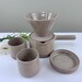 Handmade Ceramic Coffee Pour Over Set: Stoneware Dripper and Jug - Etsy