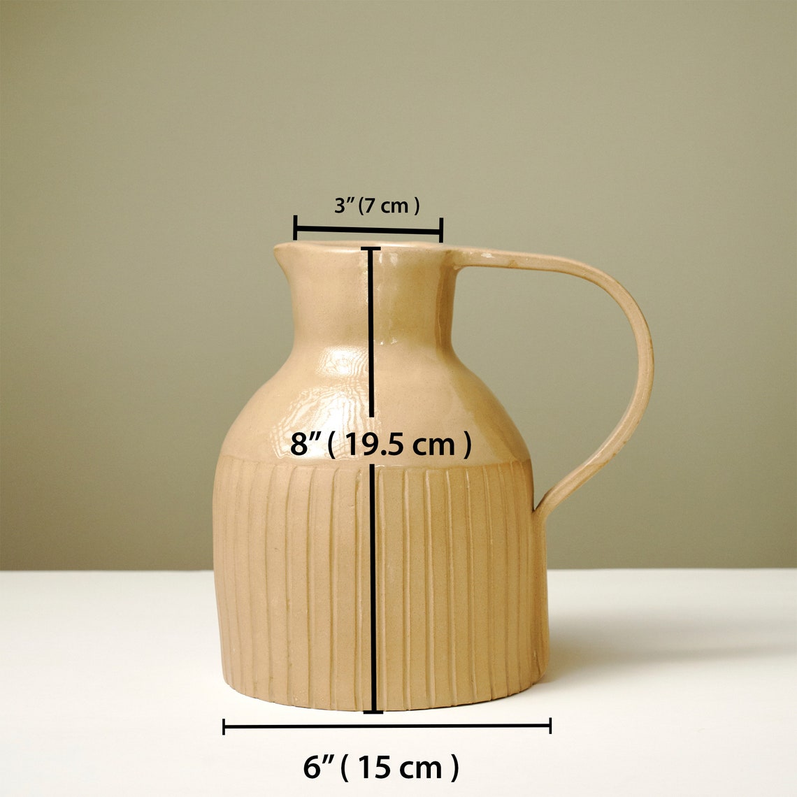 Handmade Stoneware Ceramic Pottery Milk Jug Rustic Milk Jug - Etsy