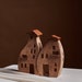 Artisan-made Ceramic Crooked House: Rustic Home Decor (7") - Etsy
