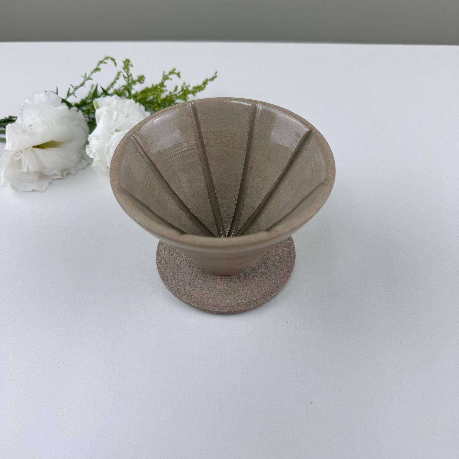 Handmade Ceramic Coffee Pour Over Set: Stoneware Dripper and Jug - Etsy