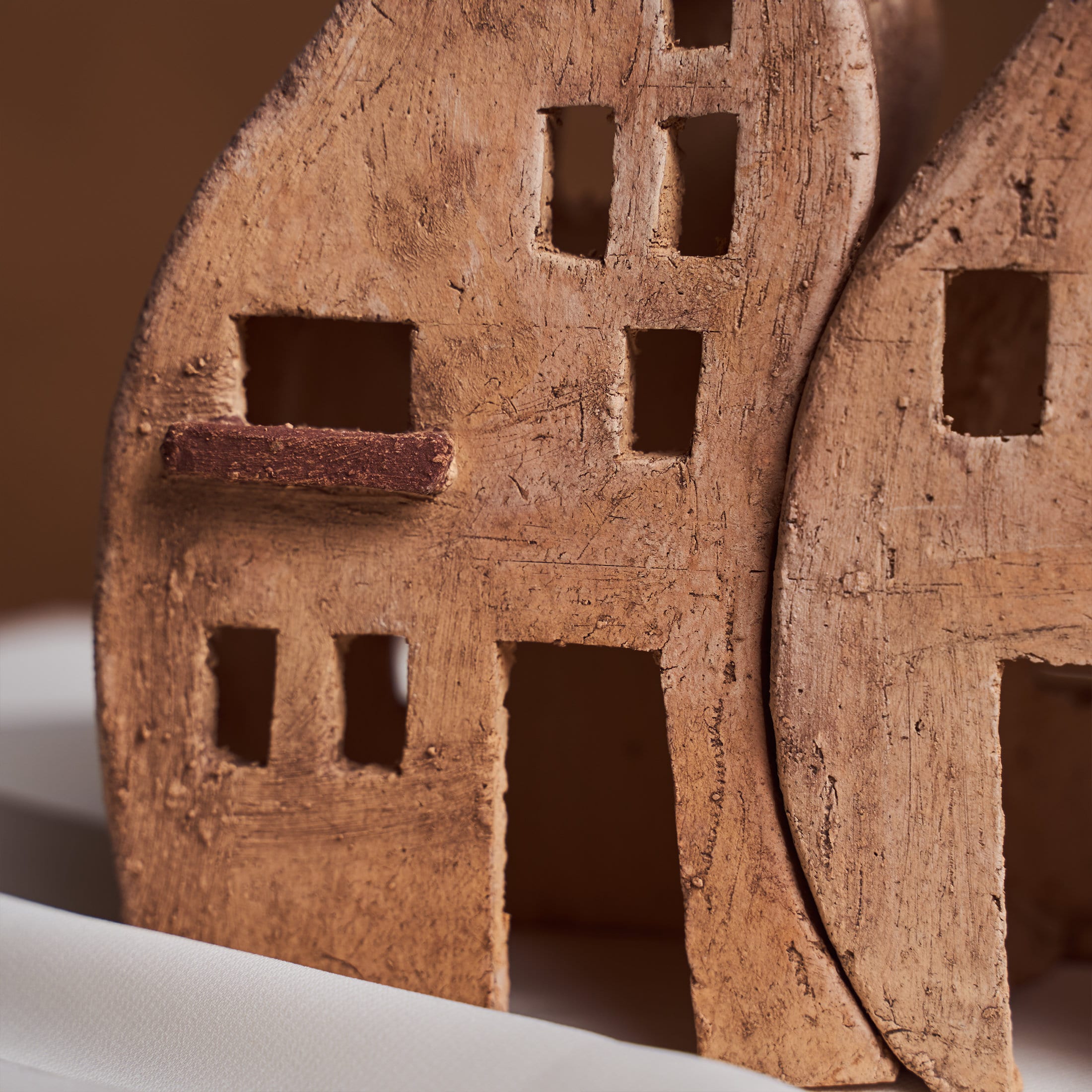 Artisan-made Ceramic Crooked House: Rustic Home Decor (7") - Etsy
