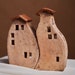 Artisan-made Ceramic Crooked House: Rustic Home Decor (7") - Etsy