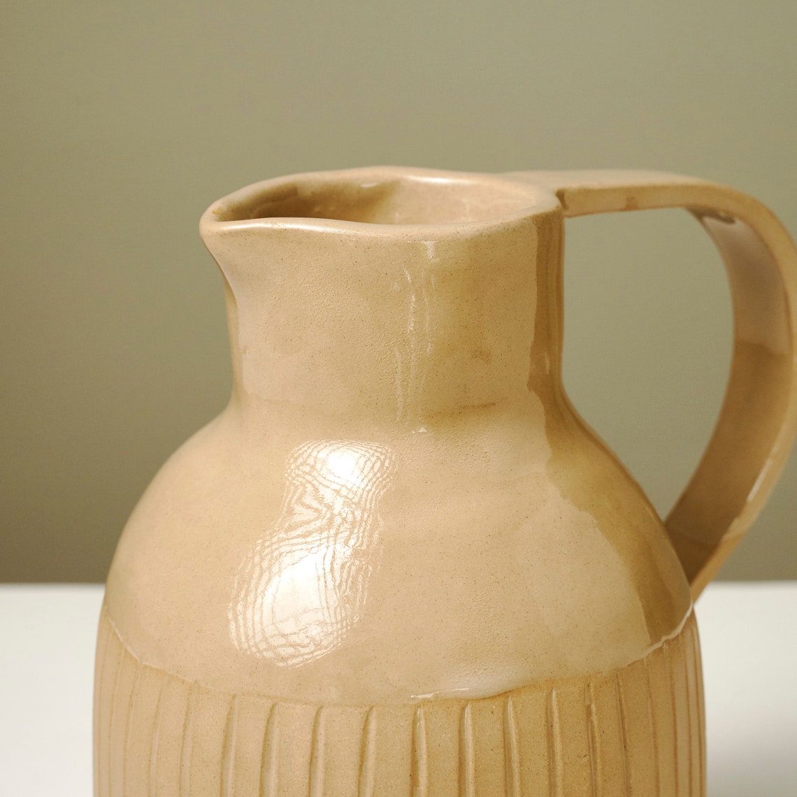 Handmade Stoneware Ceramic Pottery Milk Jug Rustic Milk Jug - Etsy