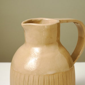 Handmade Stoneware Ceramic Pottery Milk Jug | Rustic Milk Jug | Ceramic ...