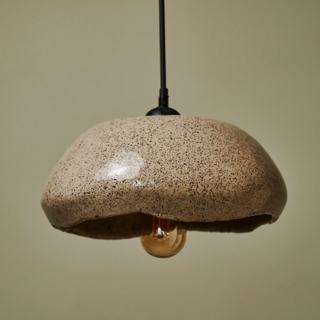 Handmade Ceramic Pendant Light: Art Deco Chandelier (8.6") - Etsy