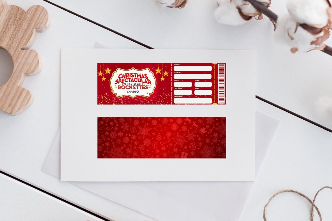 Printable Christmas Spectacular Ticket Rockettes Show - Etsy