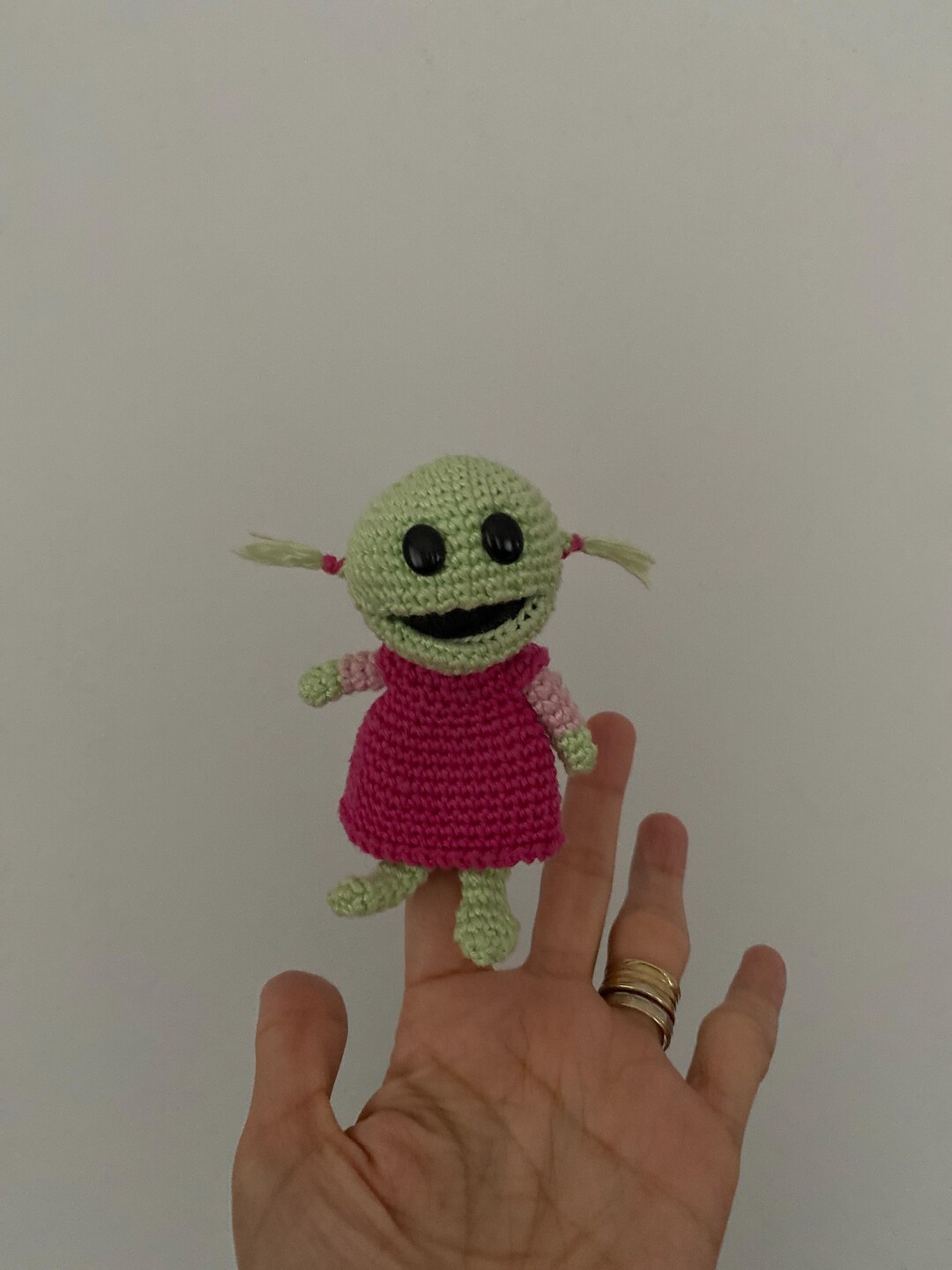 Crochet Finger Puppet Mona Doll , Amigurumi Nanalan Mona Doll - Etsy