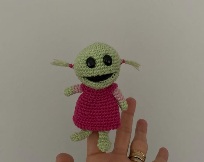 Crochet Finger Puppet Mona Doll , Amigurumi Nanalan Mona Doll - Etsy
