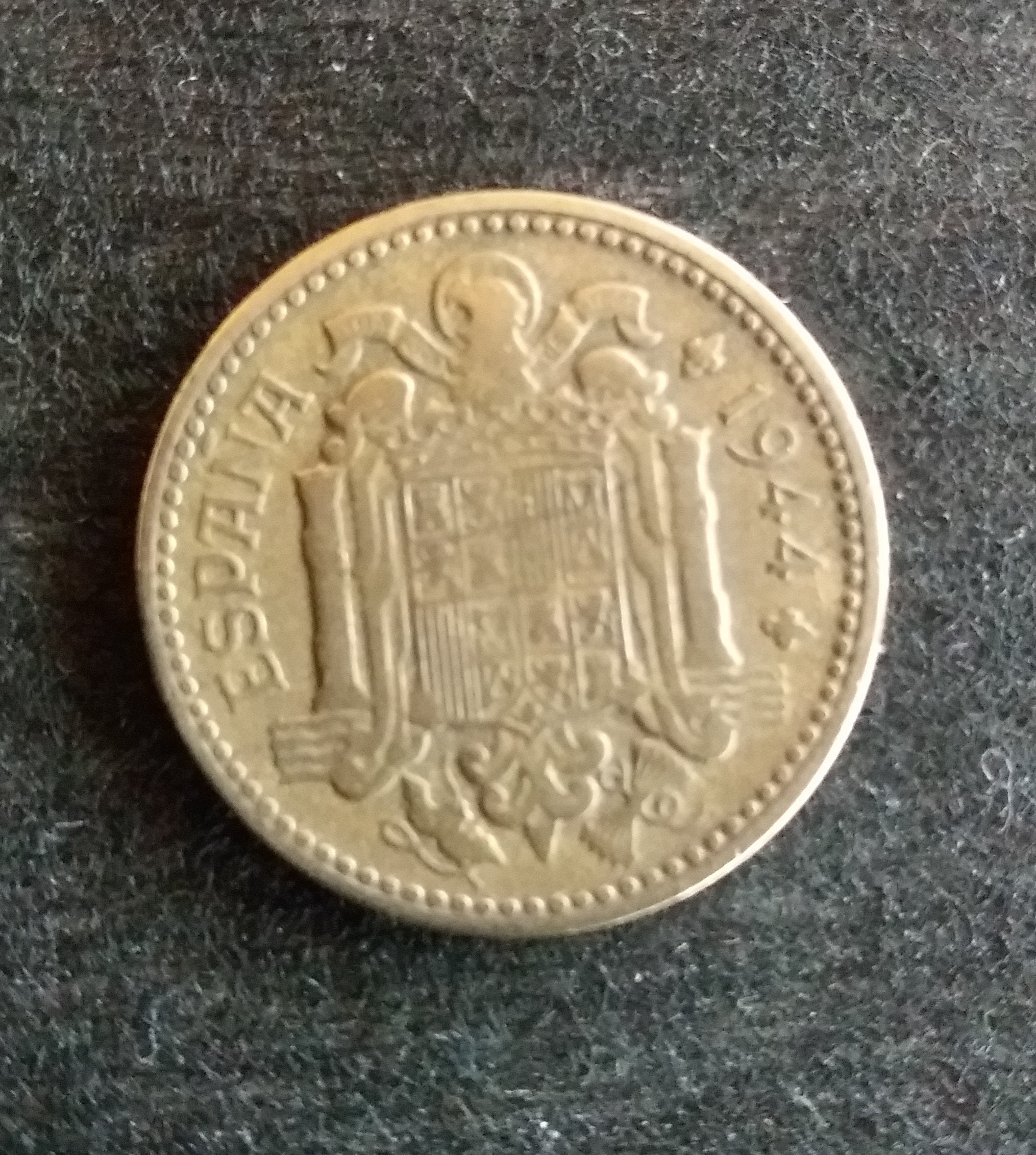 Moneda española de Franco. 1 peseta de 1944 - Etsy España