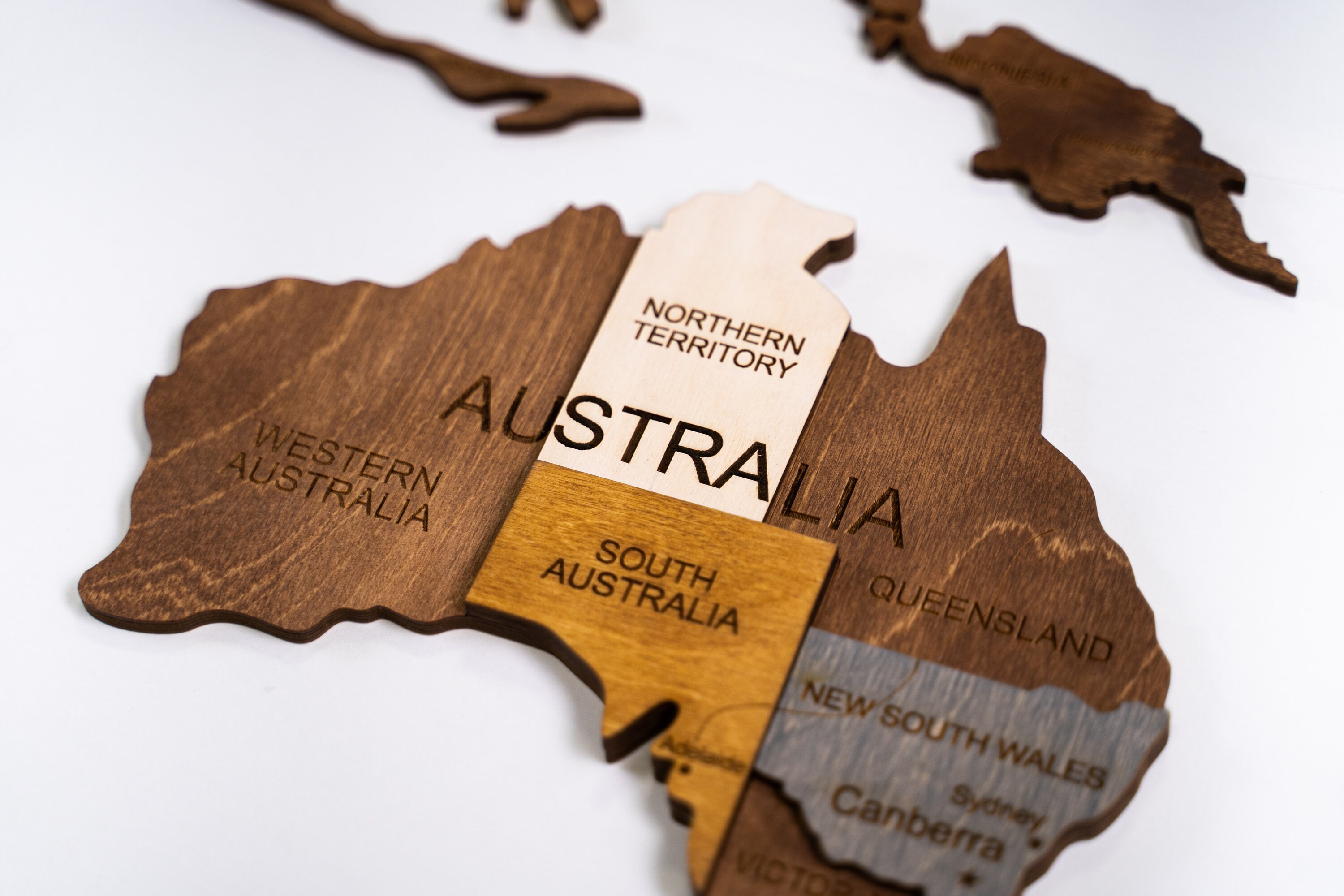 World Map, Wood, 150x75 Cm Brown 5 Full - Etsy