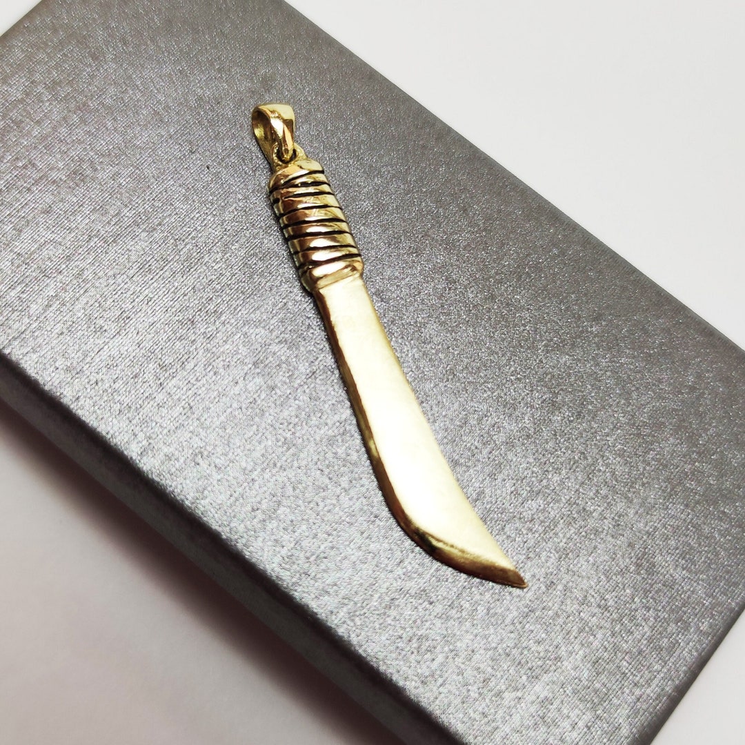 Machete Pendant, Handmade Realistic Scimtar, Gift for Men, Men Jewelry ...