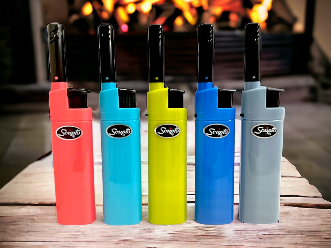 Scripto Hybrid EZ Reach Mini Fireplace and Candle Lighters 5 Pack - Etsy