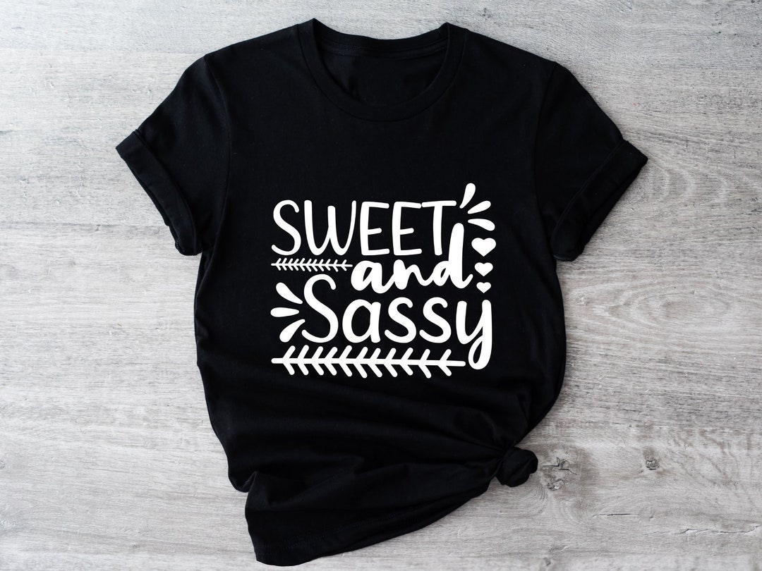 Womens Sweet And Sassy T Shirt Trendy Graphic Tee Casual Streetwear