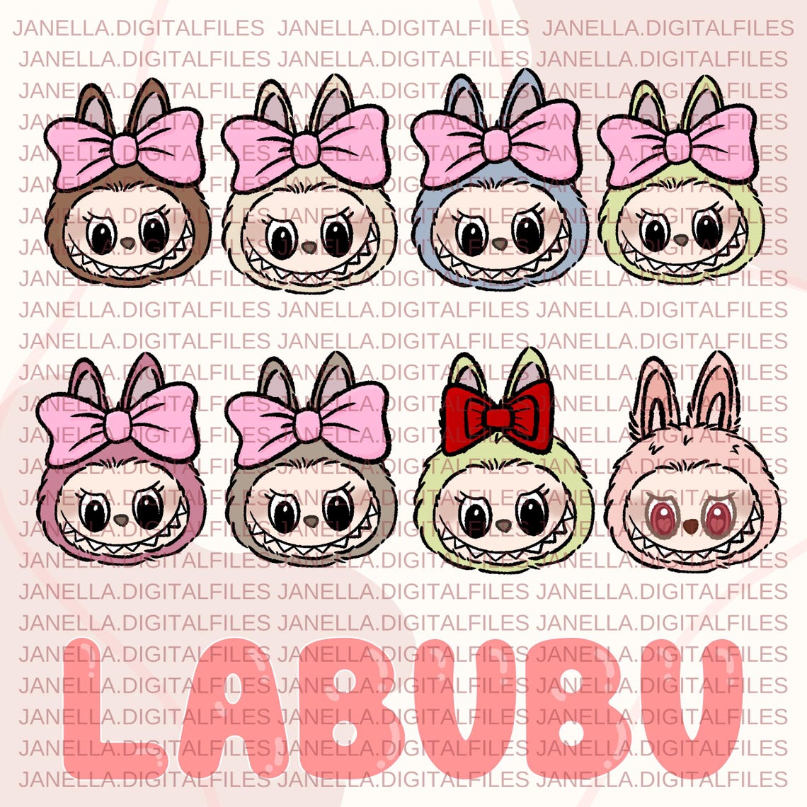 LABUBU PNG Digital Files - Etsy