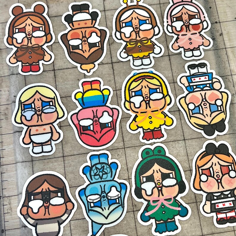 Cry Baby Crying Again Digital PNG Files (for Stickers, Notepads, and ...