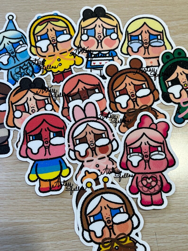 Cry Baby Crying Again Digital PNG Files (for Stickers, Notepads, and ...