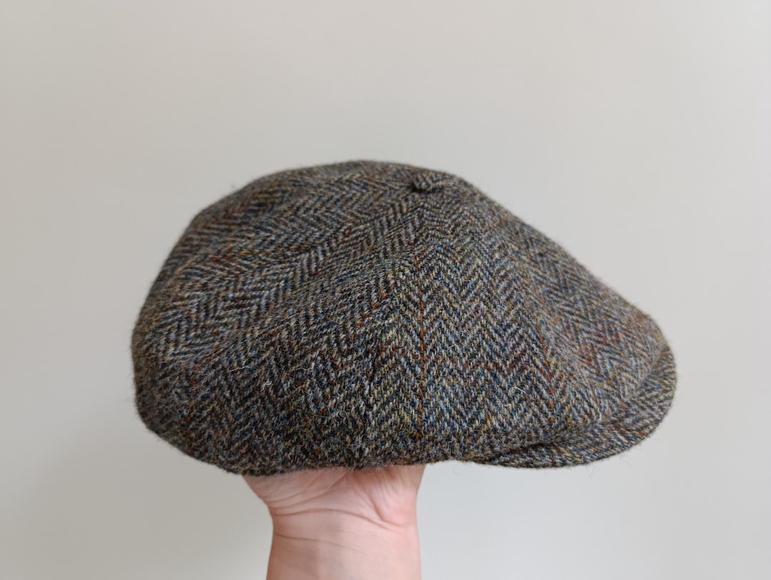 Vintage Harris Tweed Wool Cap - Etsy