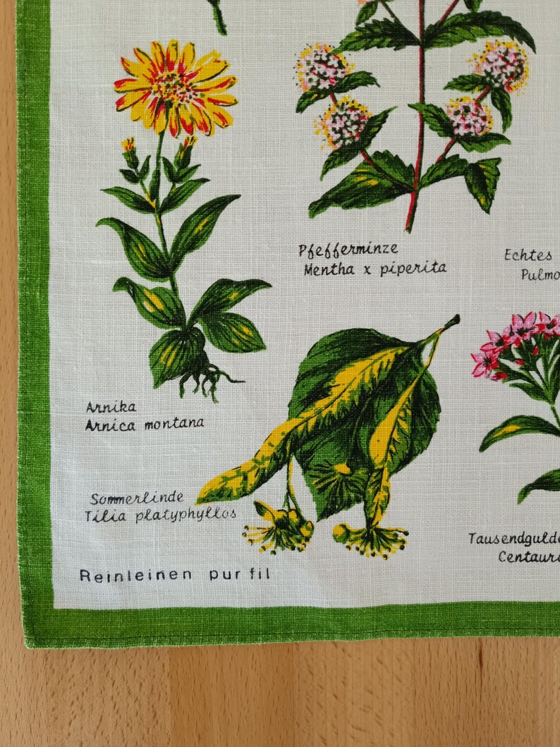 Vintage Kitchen Linen Towel Floral Calendar 1996 Kreier - Etsy