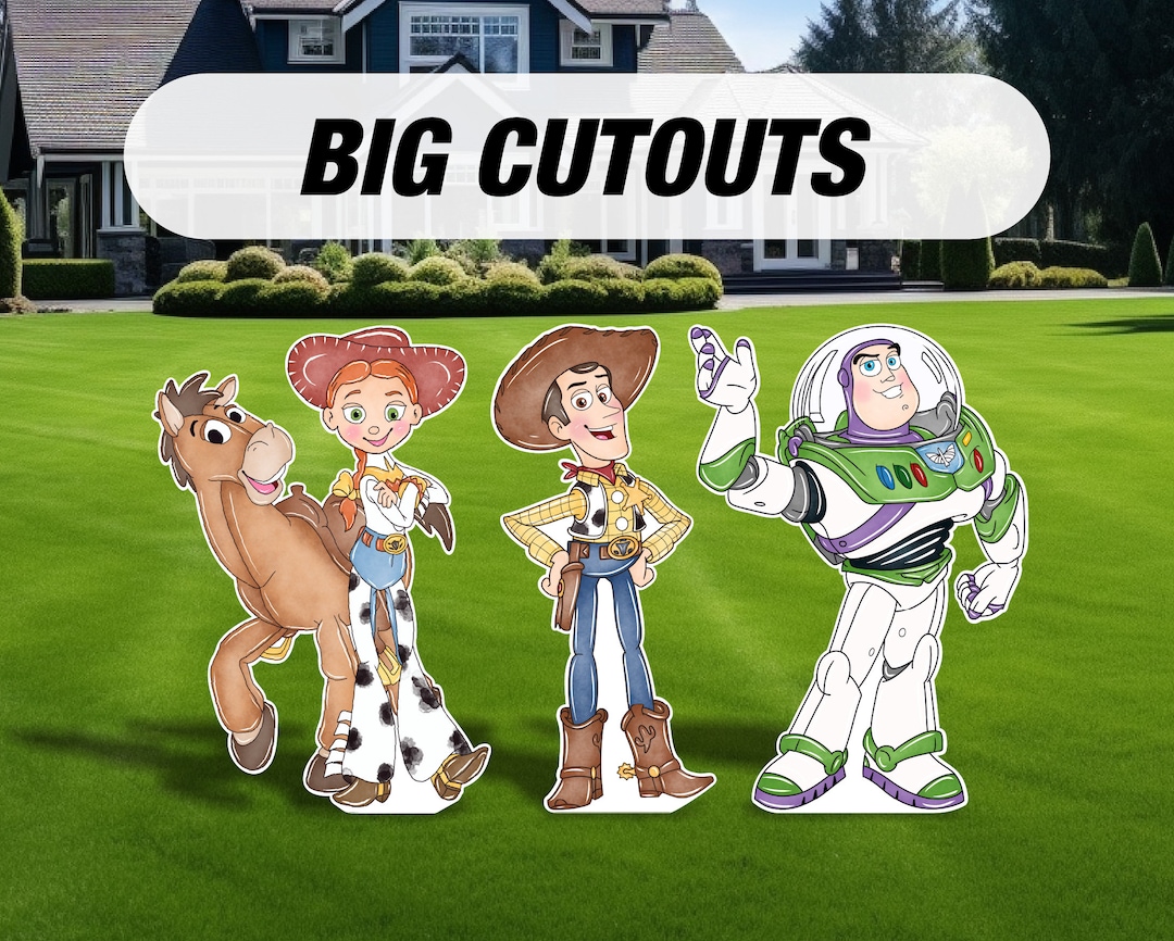 Toy Story Cutout Decorations, Woody and Buzz Lightyear Cutouts ...