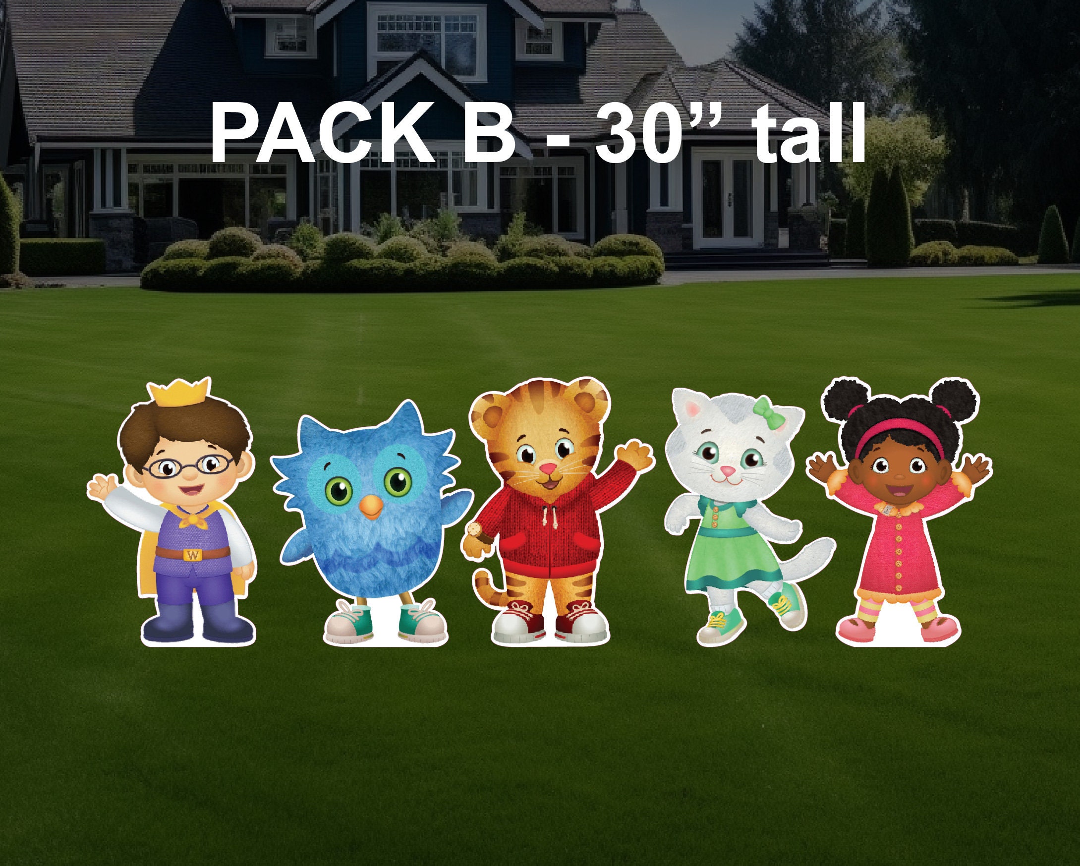 Daniel Tiger Cutouts, Daniel Tiger Signs, Decorations, Friends ...