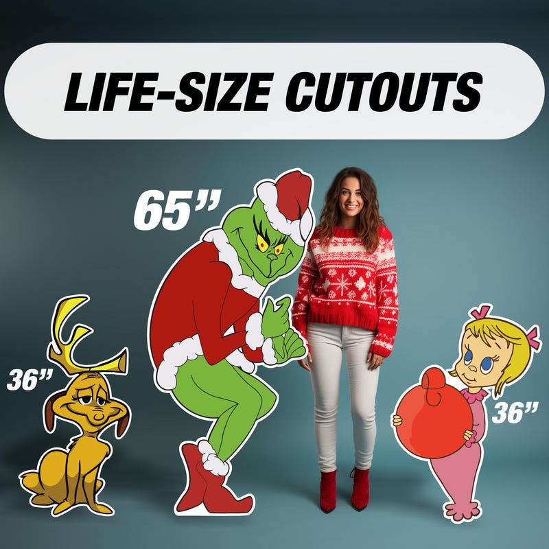 Grinch Cutout - Etsy