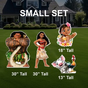 Moana Birthday Party Cutouts, Decorations, Centerpieces, Lawn Signs ...