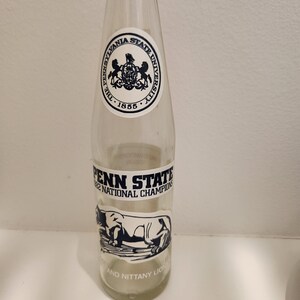 Penn State 1982 National Championship Coke Bottle - Etsy
