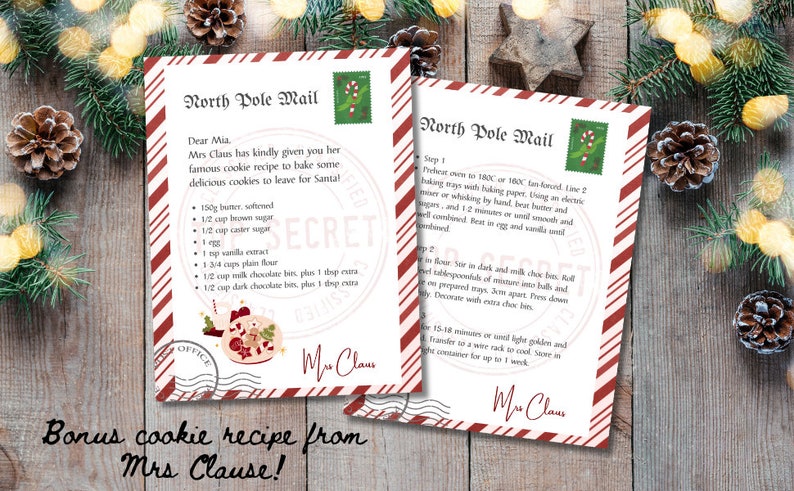 Letter From Santa Editable Letter From Santa. Mail From the North Pole ...