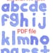 Crochet Pattern Lowercase Alphabet, Crochet Pattern Letters, Crochet ...