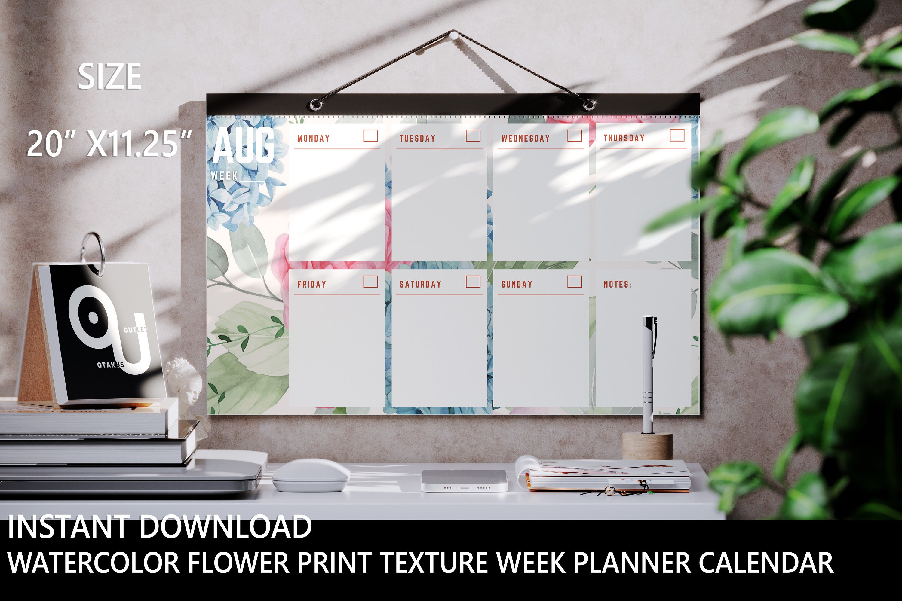 Editable Weekly Planner, Printable, Digital Design, Instant Download ...