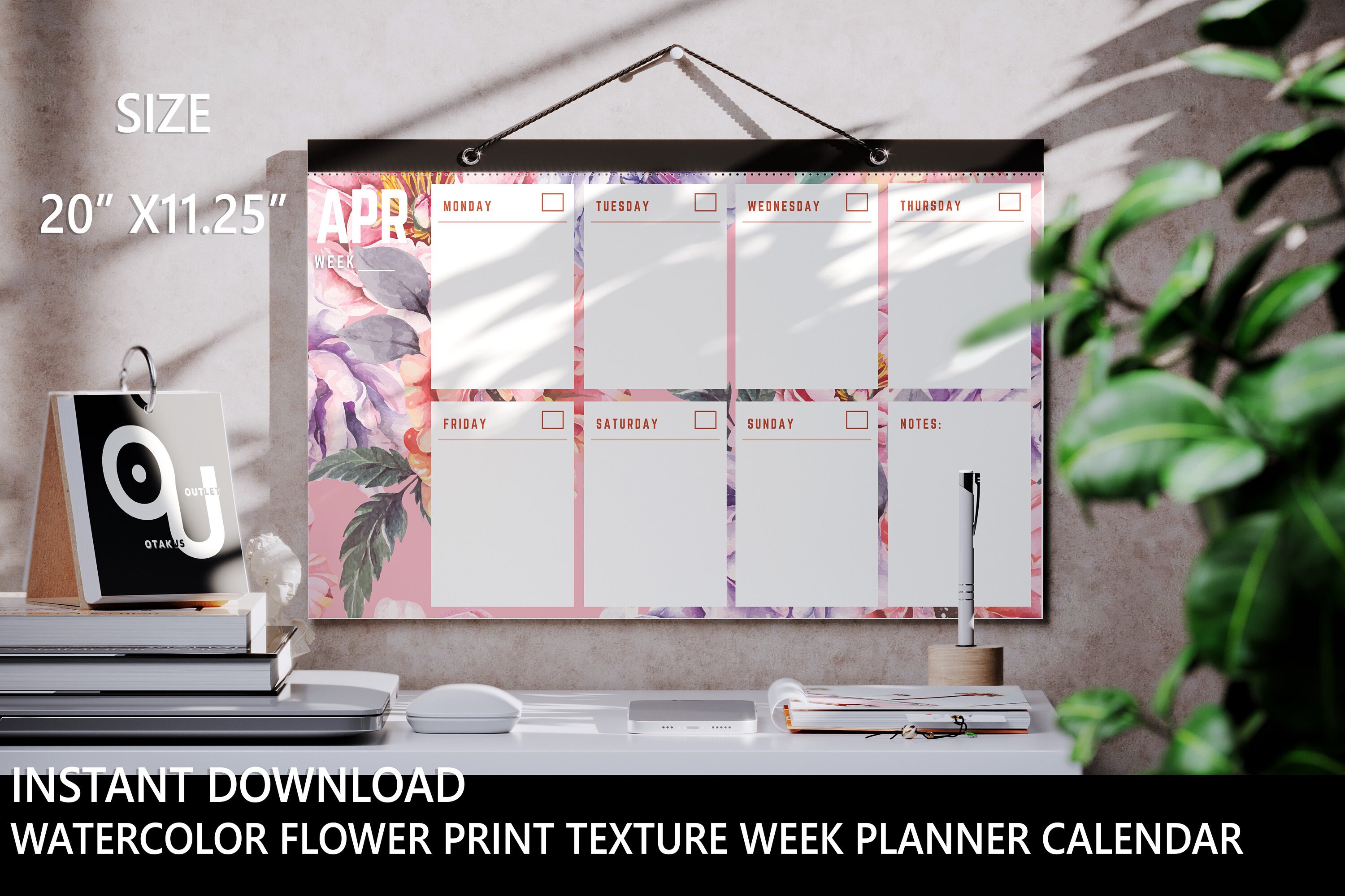Editable Weekly Planner, Printable, Digital Design, Instant Download ...